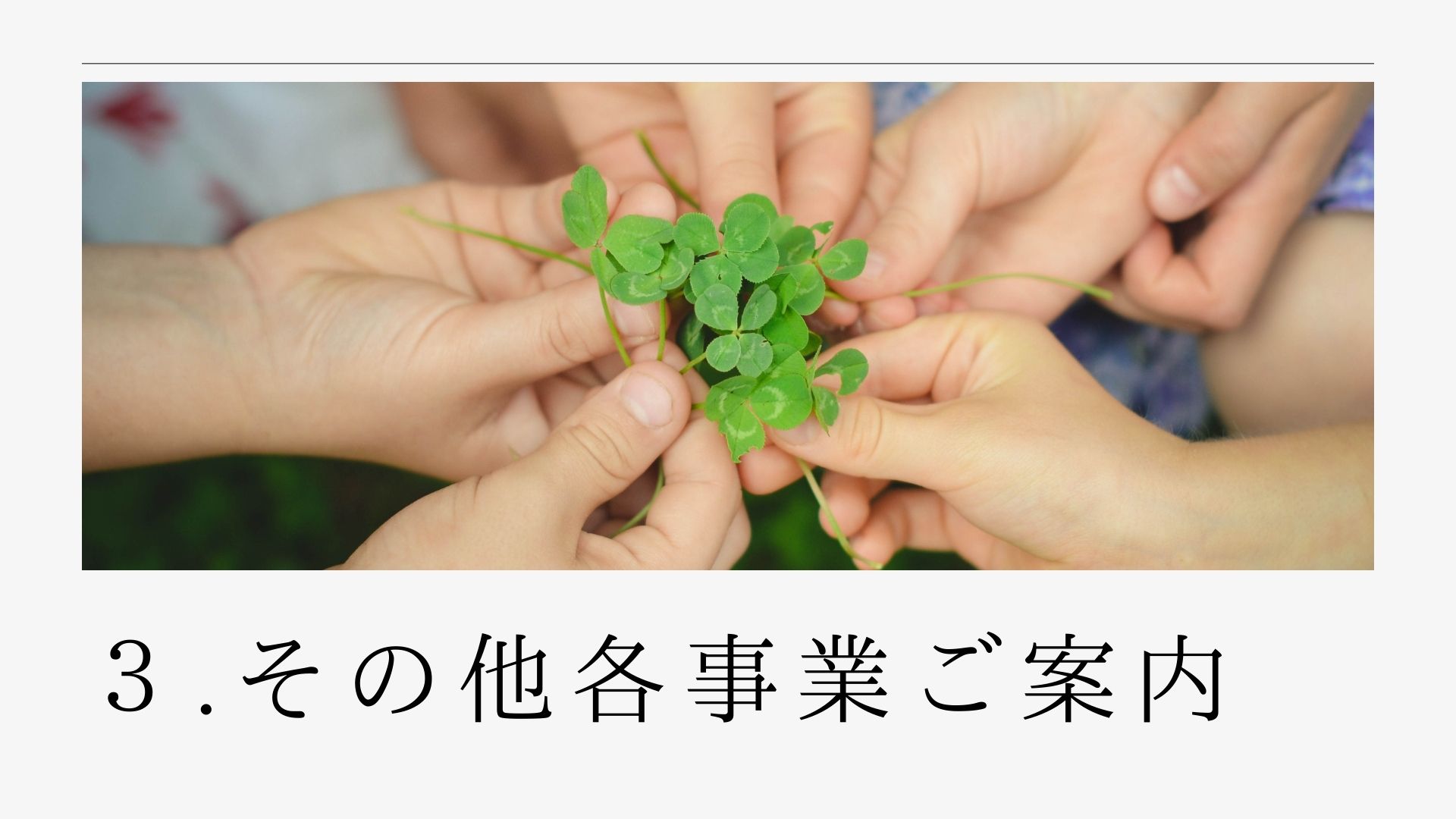 3. その他の各事業 | SORENA